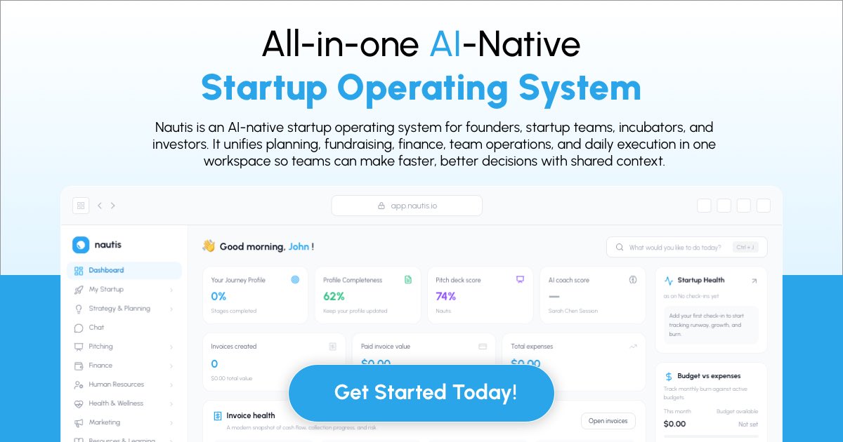 Nautis - The All-in-One AI-Native Startup Operating System